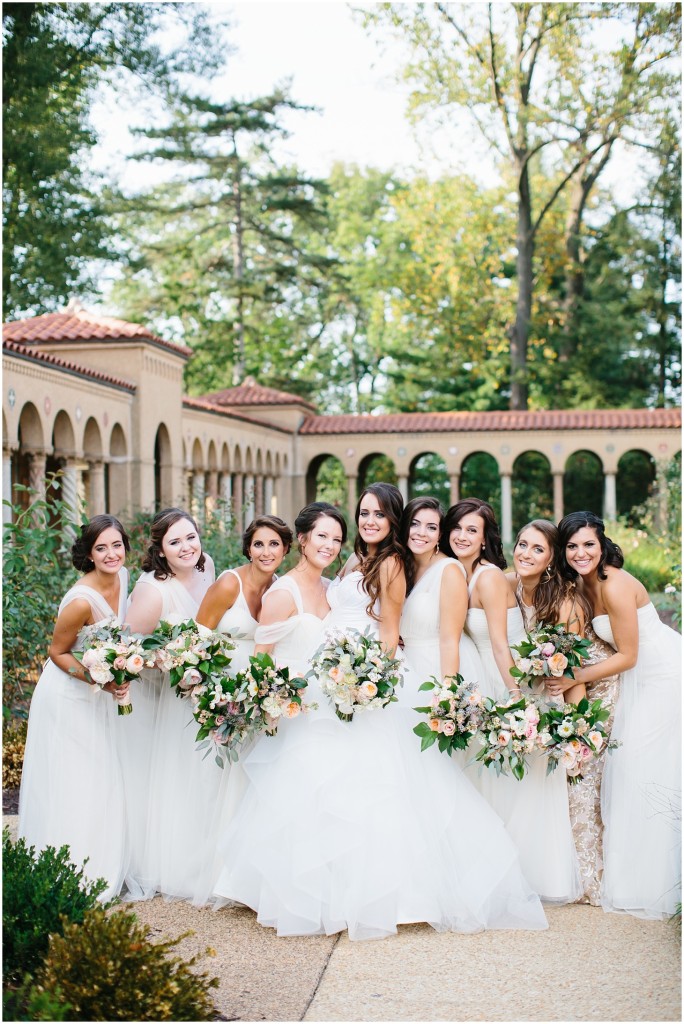 Garden Inspired Greek Wedding at St. Francis Hall